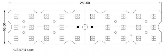 TYPE IV-S 28 LED Street Light Components Lenses With 1PC 5050 LED Chips