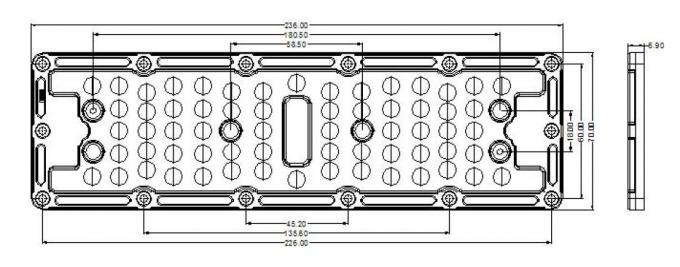 Waterproof 30W Multi LED Lens No Mercury Inside With 3030 SMD LED Chips