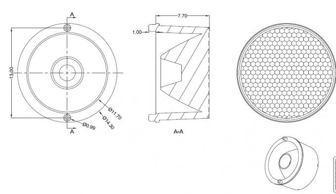 LED Extrusion Profile Plastic PMMA Rectangular Linear Lens