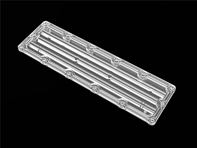 Three Row LED Linear Light Lens / 90*110 Degree LED Diffuser Lens