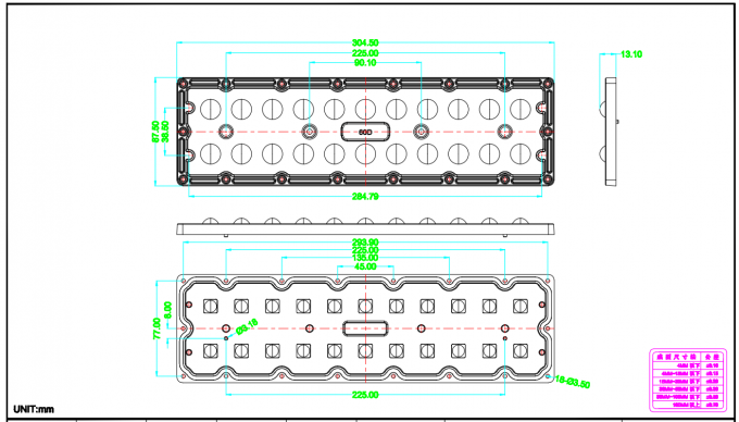 SMD7070 22 In 1 LED Flood Light Lens Symmetrical 60 Degree LED Street ...
