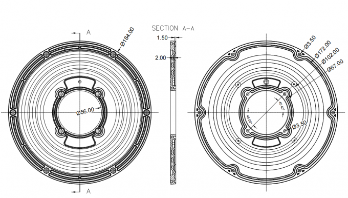 Sensor Type 184mm LED Illuminating Lenses IP66 Working Temperature -40 ...