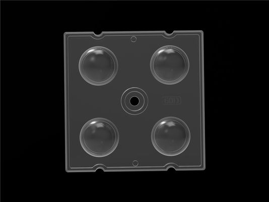 50*50mm 60 Degree 4 In 1 LED Light Lens PC Material For Flood Lighting ...