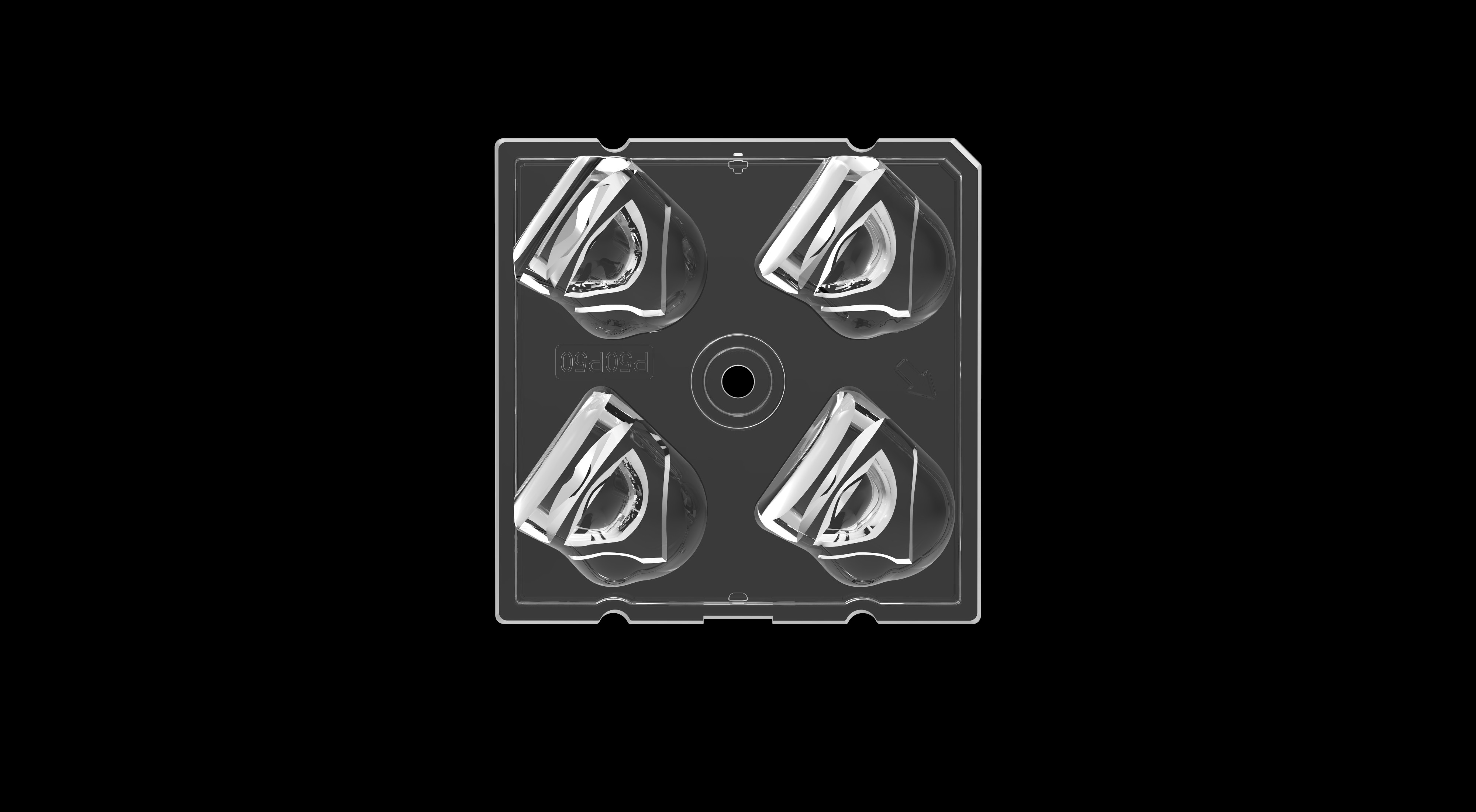 50*50mm High Transmittance LED Street Light Module with 4IN1 50 degree ...