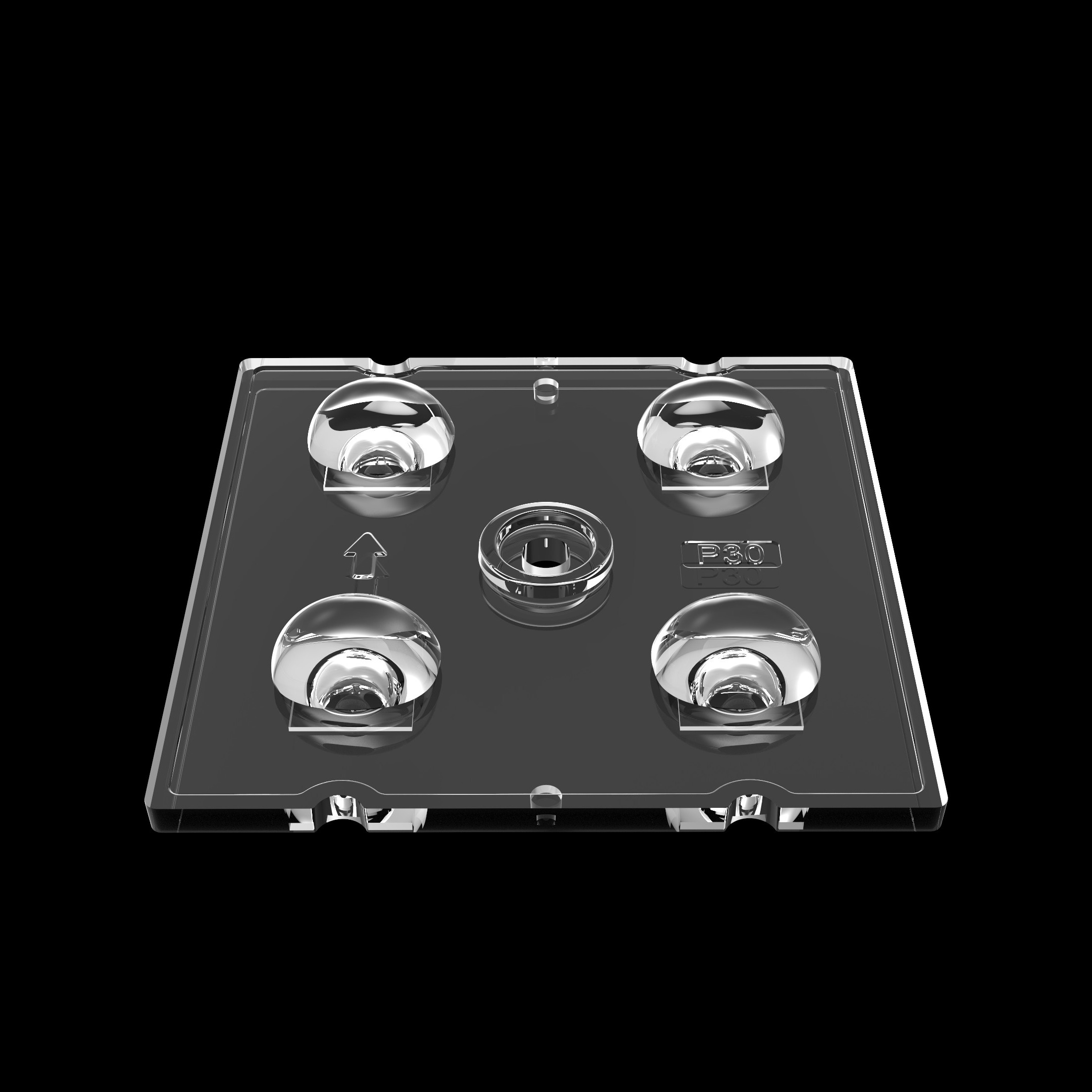 Polarizing 30degrees 2X2 Multimodule Lens PC 5050 LED Chips Stadium ...