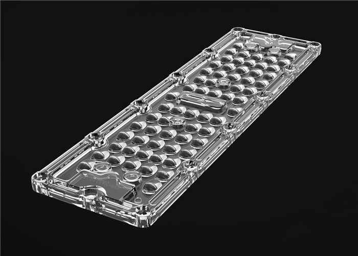 LED Extrusion Profile Plastic PMMA Rectangular Linear Lens